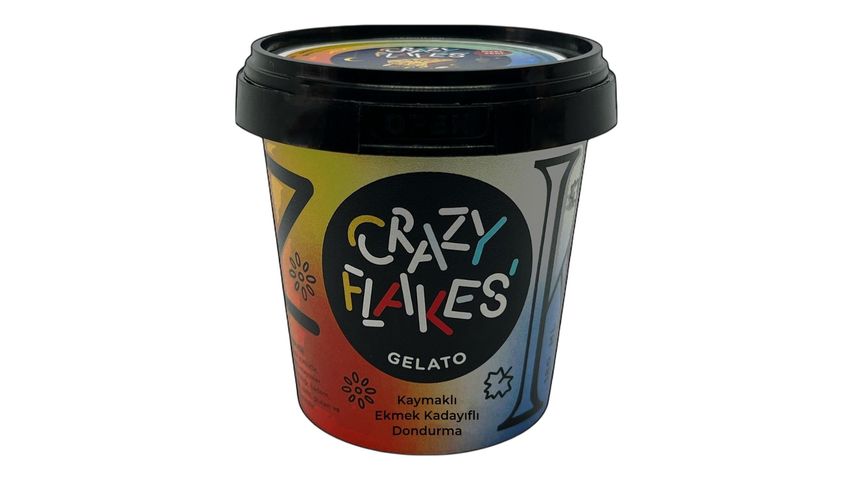 Crazy Flakes Kaymaklı Ekmek Kadayıflı Dondurma 180 ml - yemeksepeti.com