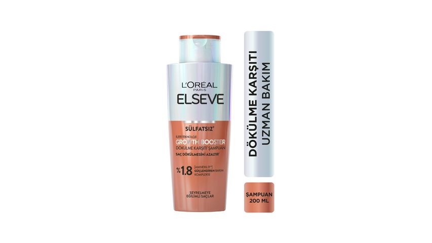 Elseve Growth Booster Dökülme Karşıtı Saç Bakım Şampuanı 200 ml ...