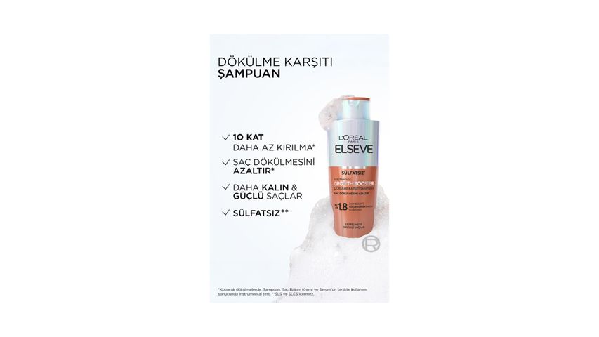 Elseve Growth Booster Dökülme Karşıtı Saç Bakım Şampuanı 200 ml ...