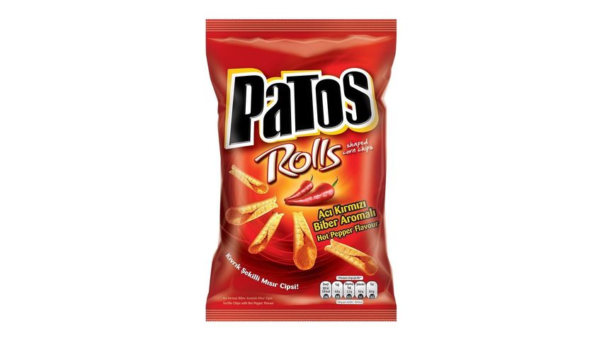 Patos Rolls Acı Kırmızı Biber Aromalı Süper Boy Cips 135 g ...
