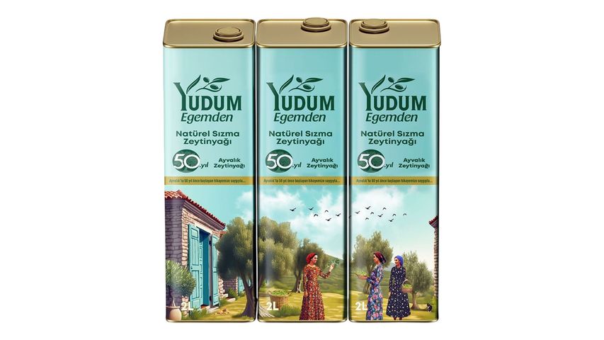 Yudum Egemden 50. Yıl Özel Sızma Ayvalık Zeytinyağı Teneke 2 L ...