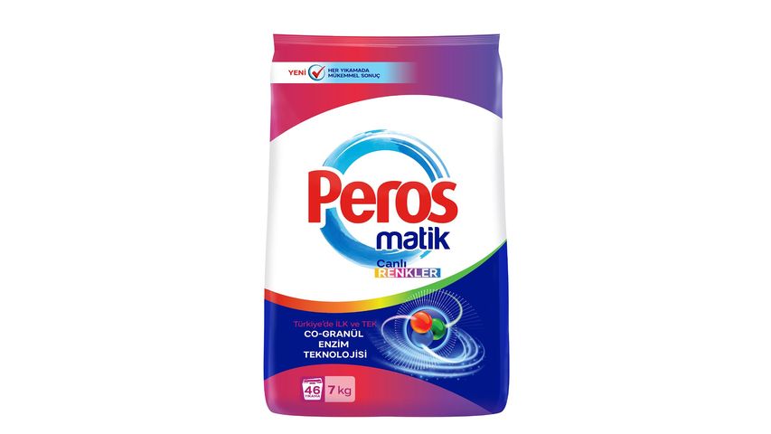 Peros Canlı Renkler Toz Çamaşır Deterjanı 7 kg - yemeksepeti.com