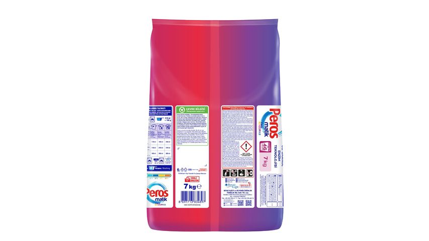 Peros Canlı Renkler Toz Çamaşır Deterjanı 7 kg - yemeksepeti.com