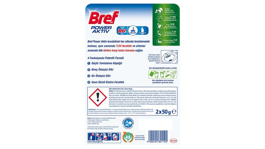 Bref Power Aktif Çam Duopack Klozet Bloğu - yemeksepeti.com