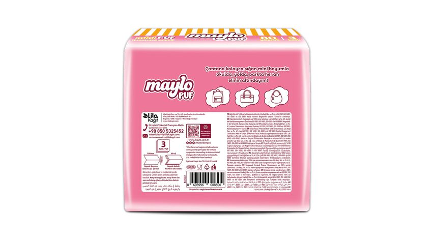 Maylo Puf Mini Mendil 80'li - yemeksepeti.com